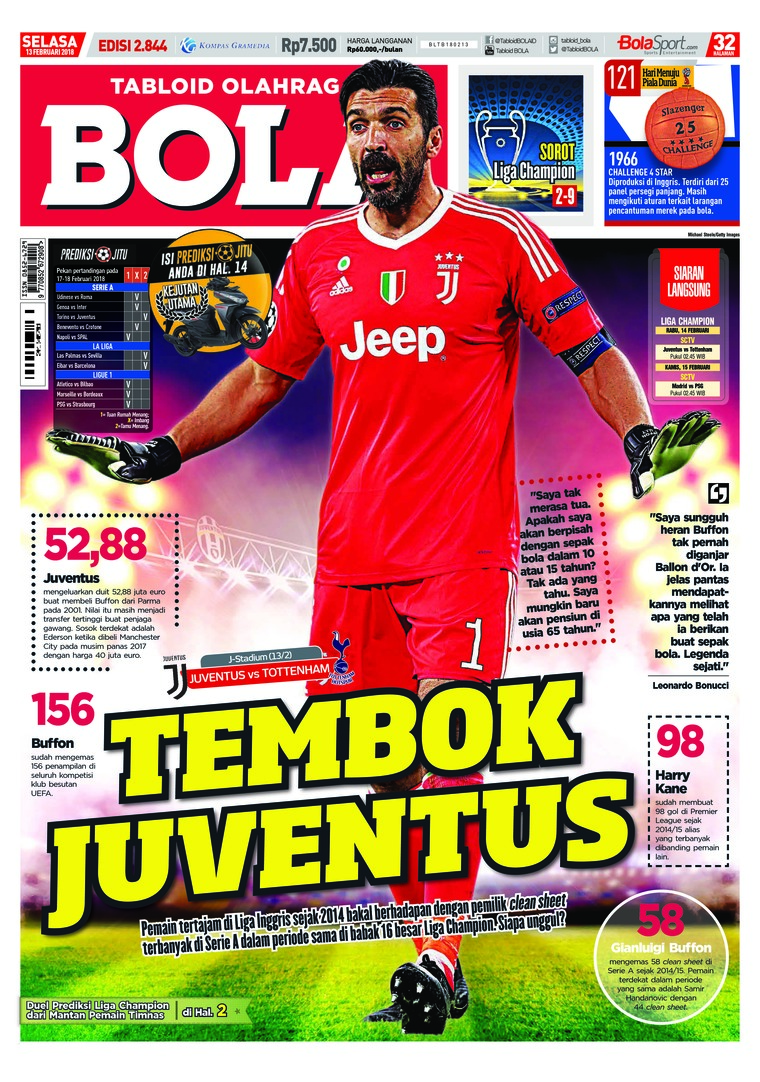 Jual Majalah Tabloid Bola ED 2844 Februari 2018 - Gramedia Digital ...