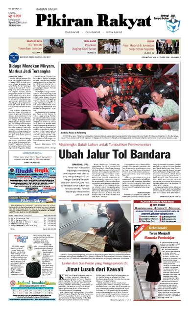 Jual Koran Pikiran Rakyat 03 Juni 2017 - Gramedia Digital Indonesia